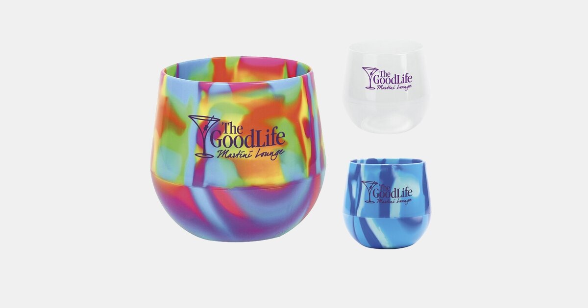 Custom Printed Silipint(TM) Wine Glass - 14 oz. with your logo ...