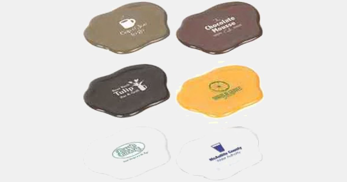 Custom Sip N' Spill Coaster with your logo | MiniThrowBalls.com