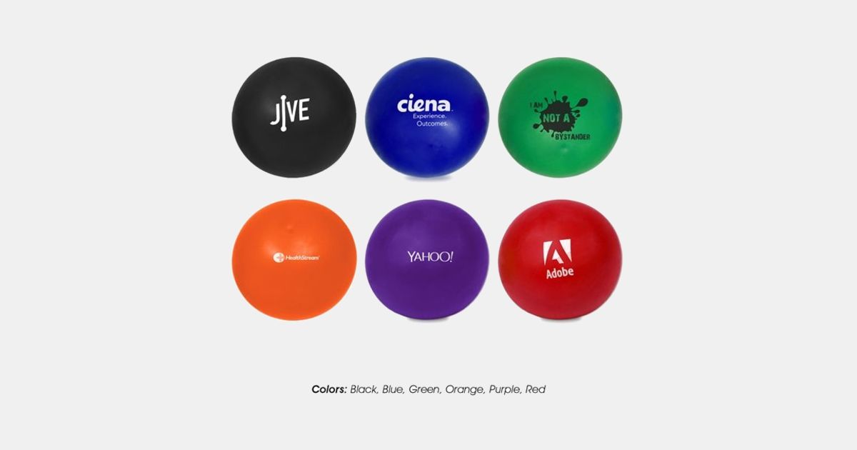 Custom Printed Smooosh(TM) Ball with your logo | MiniThrowBalls.com