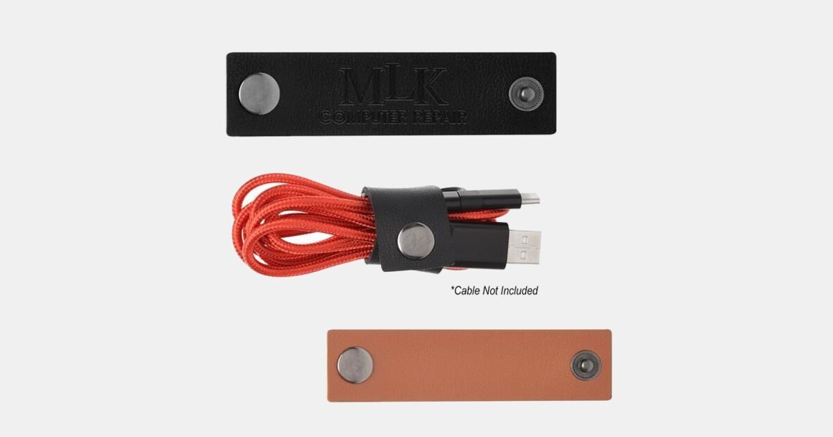 Custom Printed Snap Cable Wrap with your logo | MiniThrowBalls.com