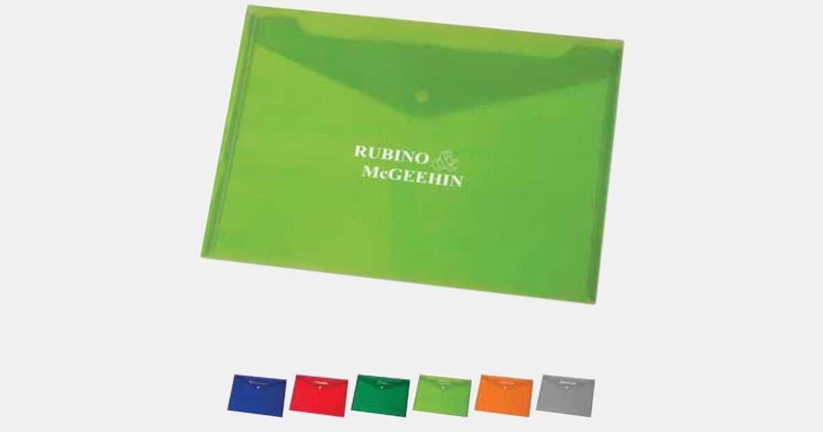 Snap-It Envelope Document Holder with your logo | MiniThrowBalls.com