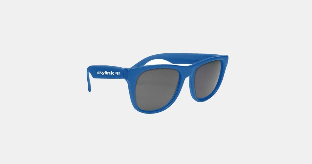 Custom Printed Solid Color Sunglasses with your logo | MiniThrowBalls.com
