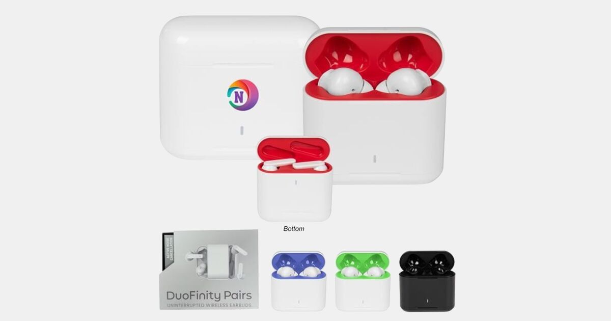 Sound Zone TWS & ANC Earbuds Set with your logo | MiniThrowBalls.com