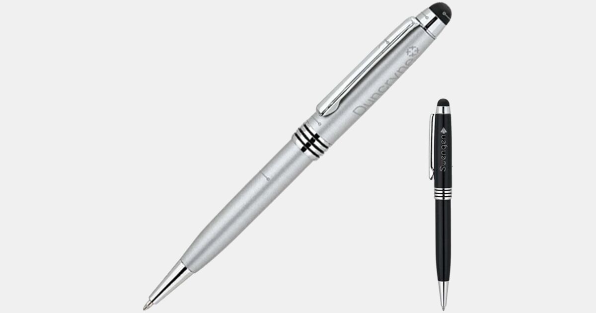 Spectrum Ballpoint Pen / Stylus with your logo | MiniThrowBalls.com