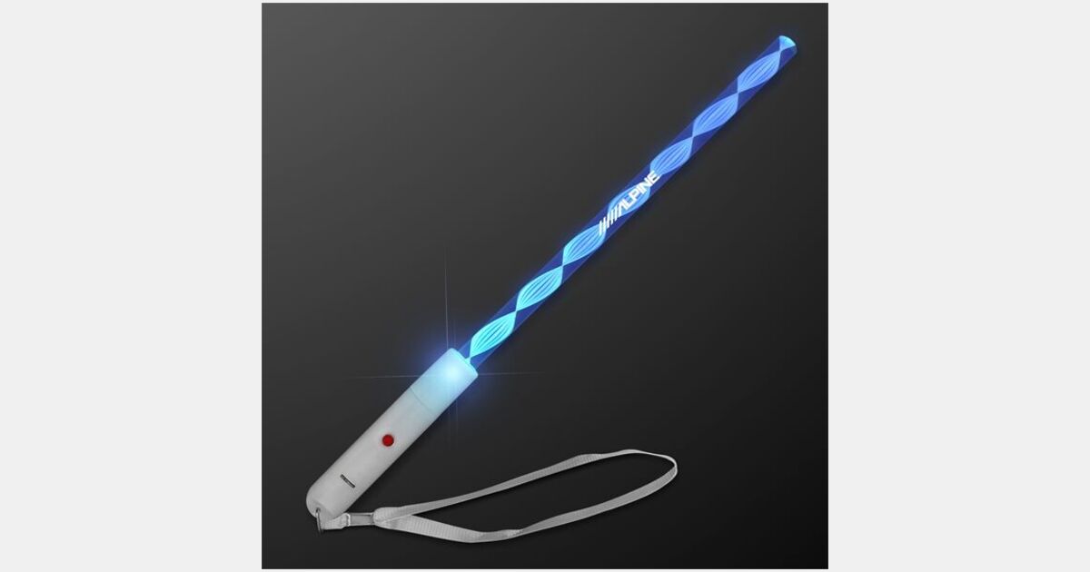 Spiral Light LED Magic Wizard Wands with your logo | MiniThrowBalls.com