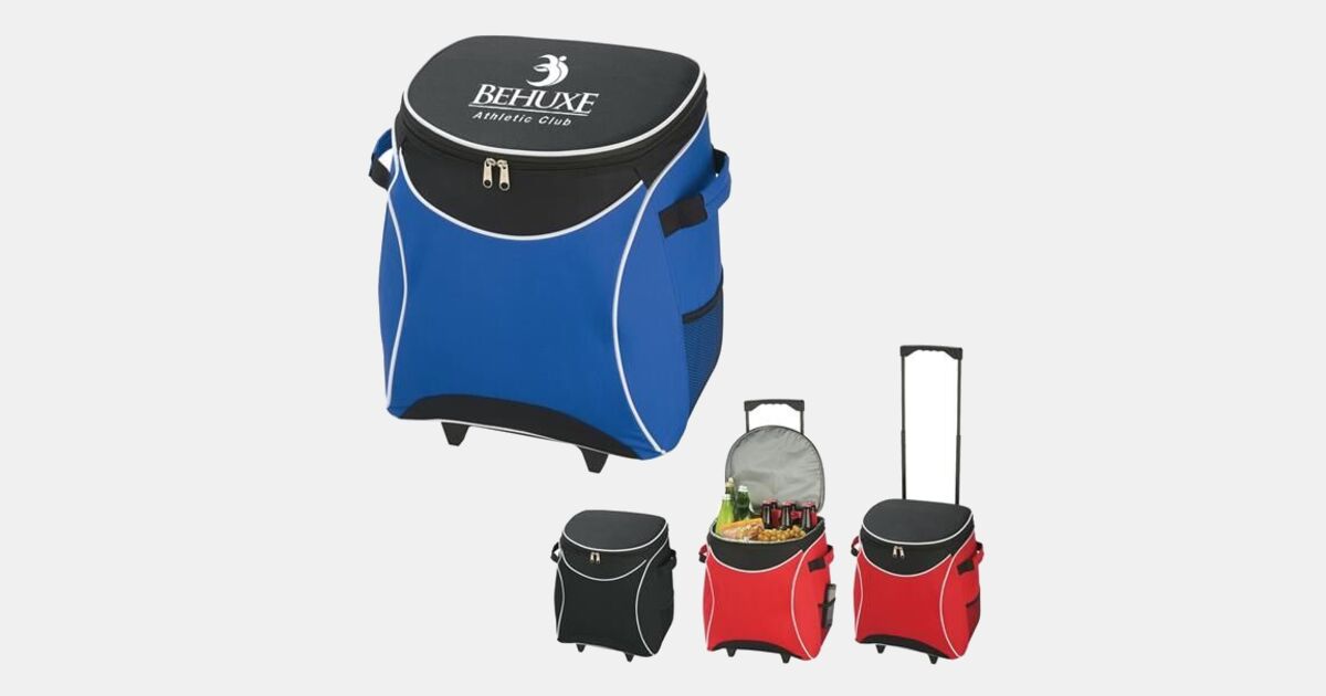 Splash Rolling Cooler with your logo | MiniThrowBalls.com