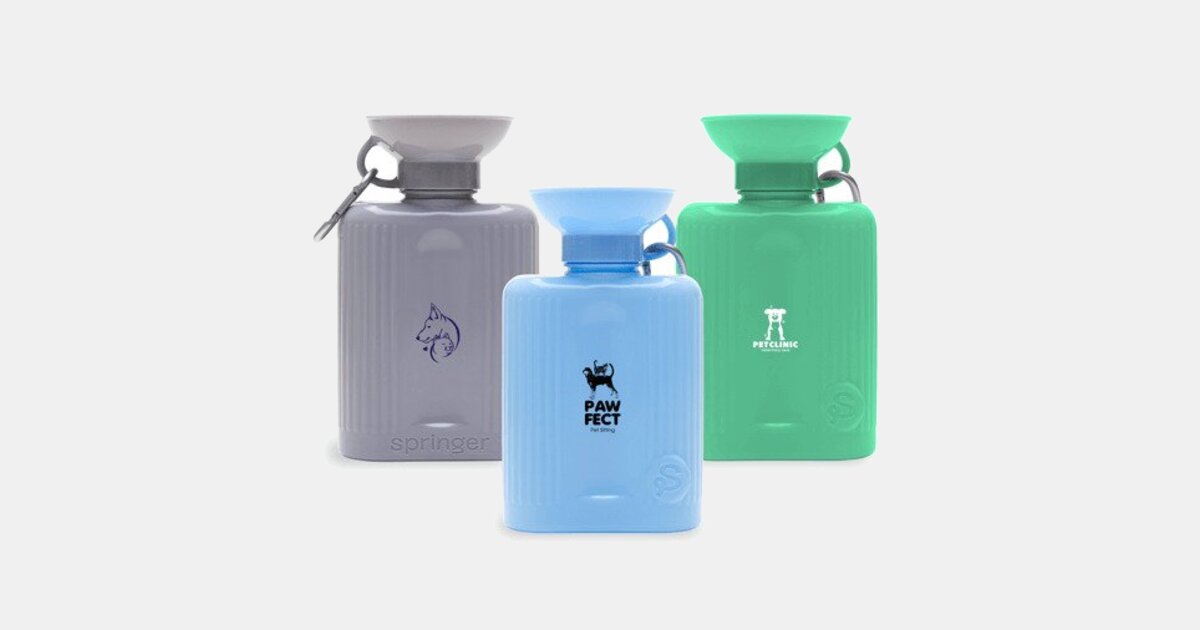 Springer 44oz Mini Travel Bottle with your logo | MiniThrowBalls.com