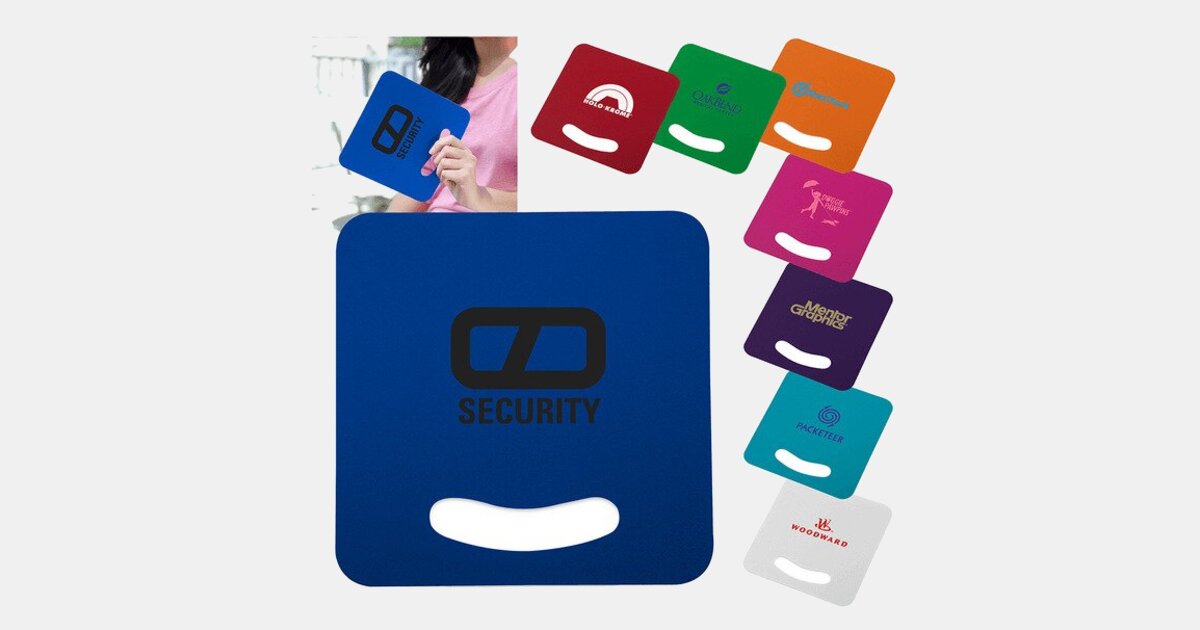 Square Hand Fan with your logo | MiniThrowBalls.com