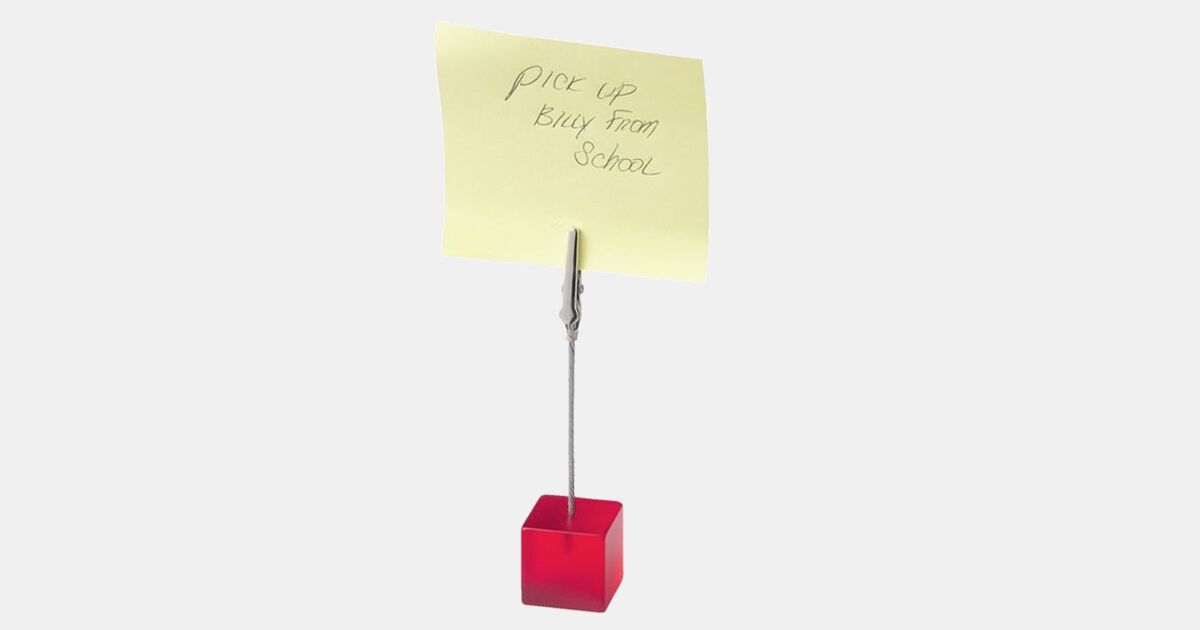 Square Memo Holder with your logo | MiniThrowBalls.com
