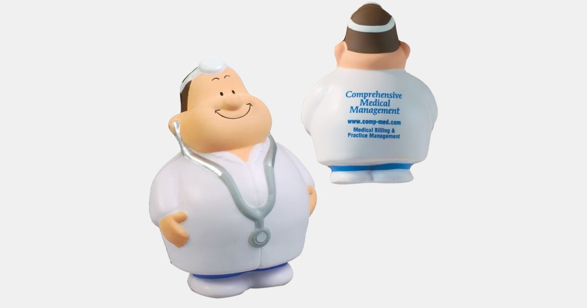 Custom Squeezies (R) Doctor Bert Stress Reliever with your logo ...