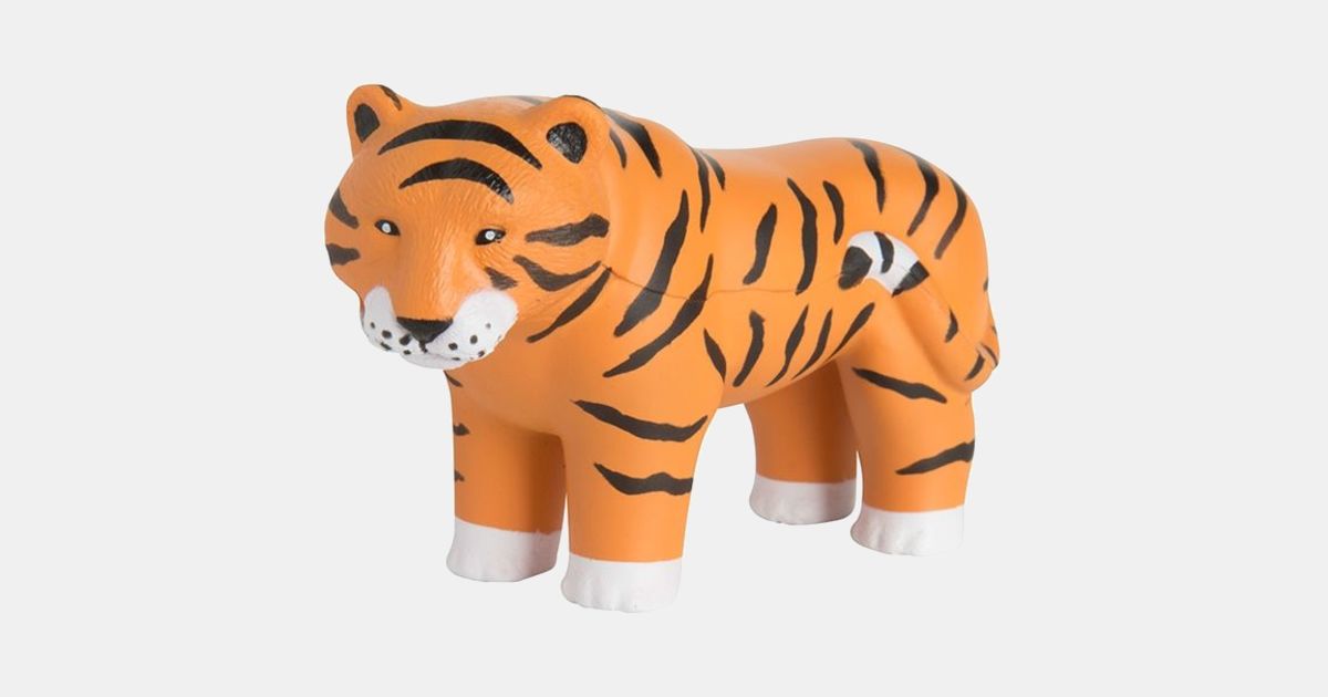 Custom Squeezies (R) Jungle Tiger Stress Reliever with your logo ...