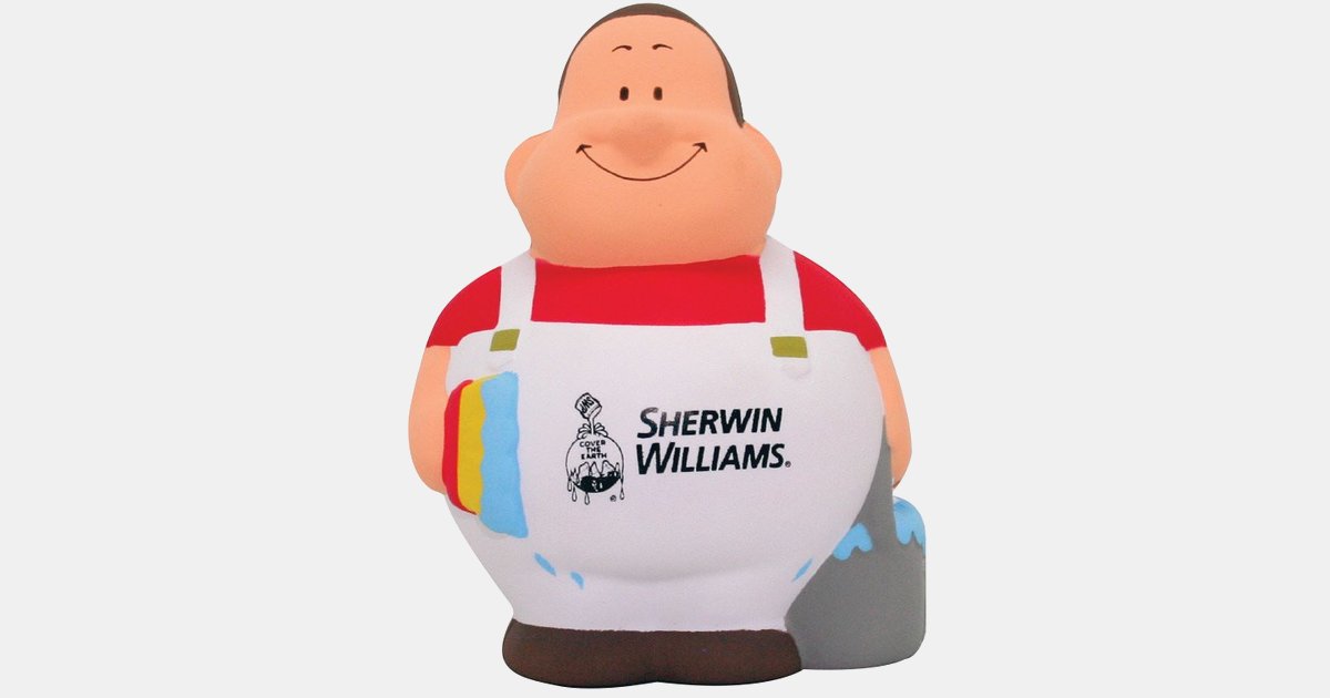 Custom Squeezies (R) Painter Bert Stress Reliever with your logo ...