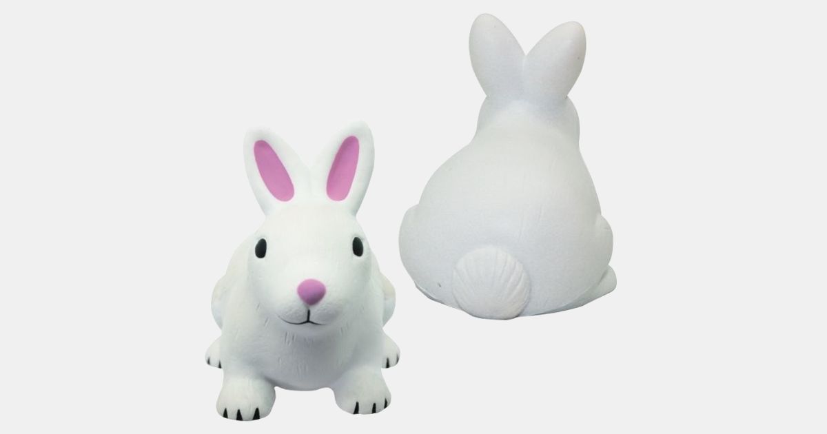 Imprinted Squeezies Rabbit Stress Reliever with your logo ...