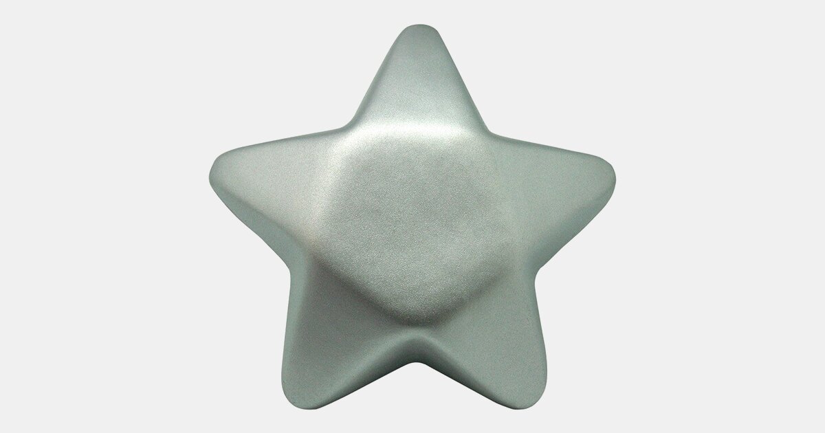 Custom Squeezies Silver Star Stress Reliever with your logo ...