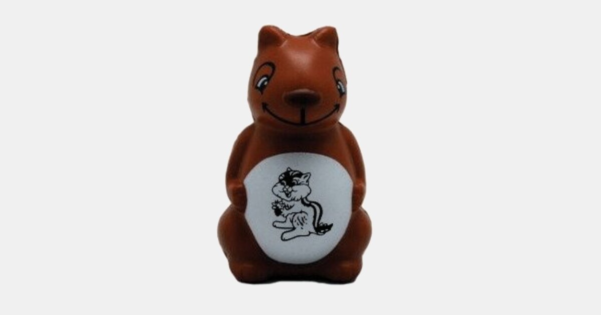 Squirrel Stress Reliever with your logo | MiniThrowBalls.com