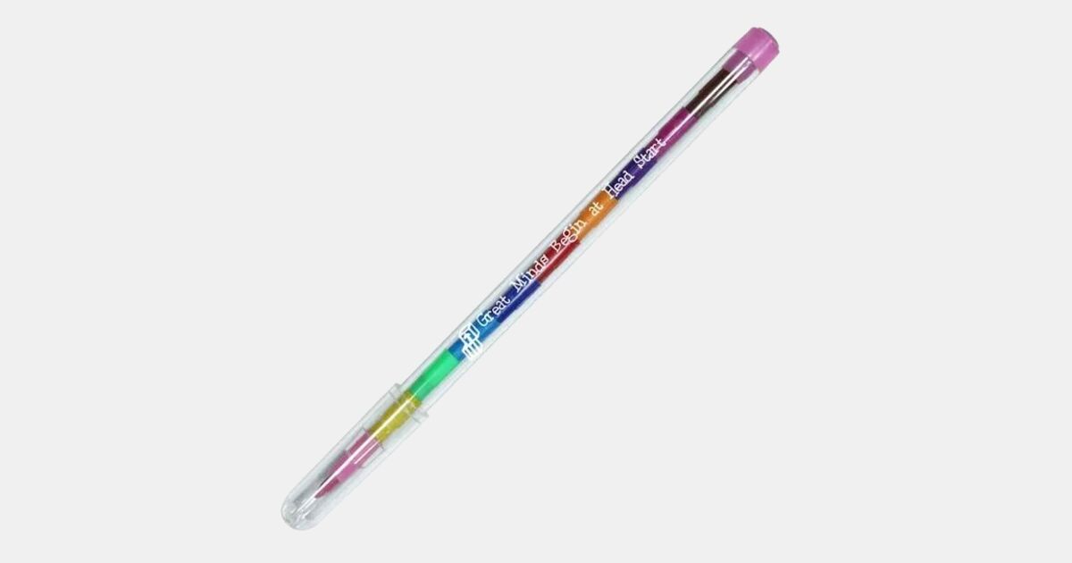 Custom Imprinted Stackable Colored Pencil with your logo ...