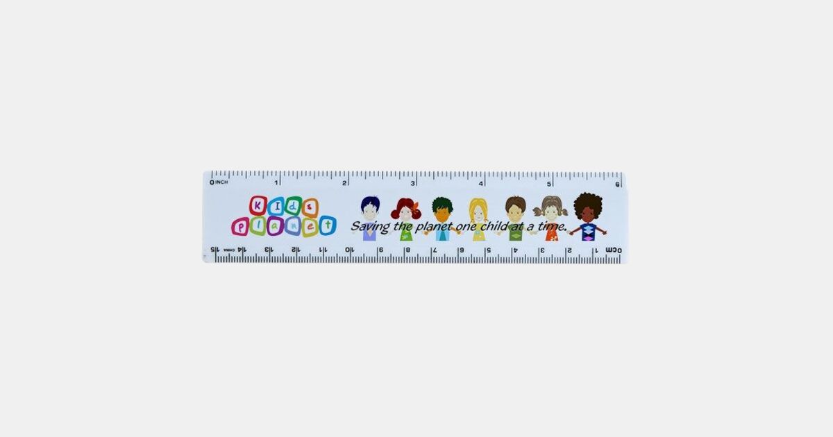 Standard 6 Inch Ruler With Four Color Process Imprint with your logo ...