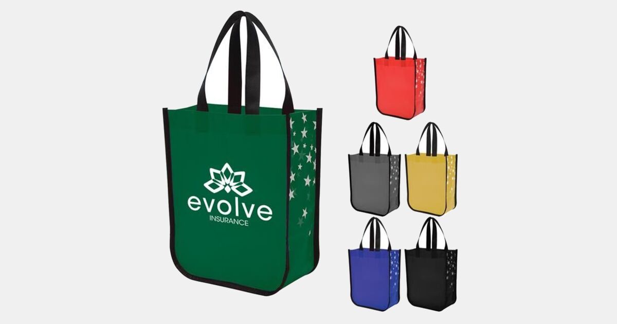 Star Struck Lola Laminated Non-Woven Tote Bag with your logo ...