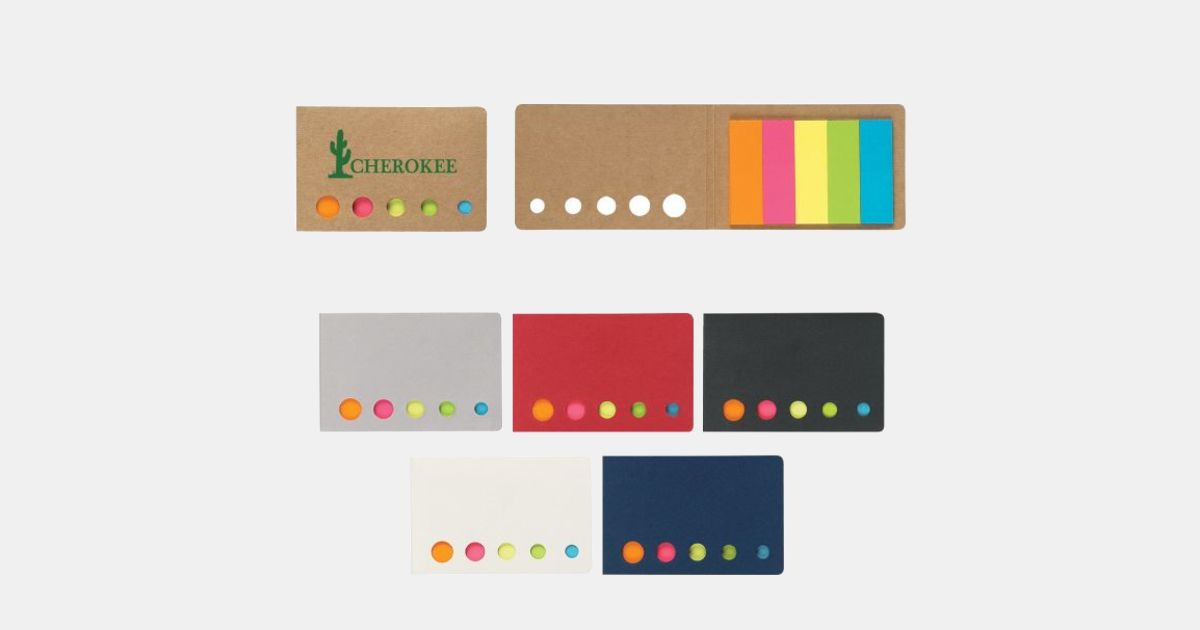 Custom Printed Sticky Flags In Pocket Case with your logo ...