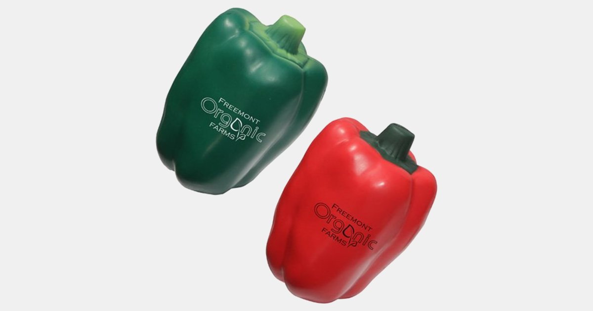 Stress Reliever Bell Pepper | MiniThrowBalls.com