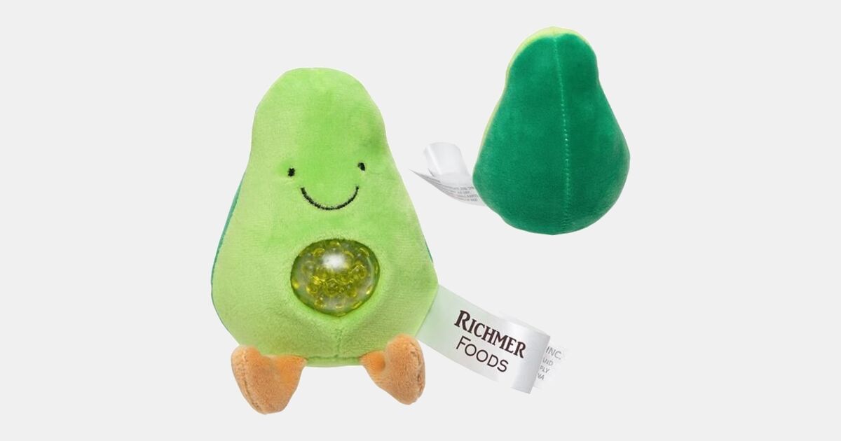 Marketing Stress Buster (TM) Avocado with your logo | MiniThrowBalls.com