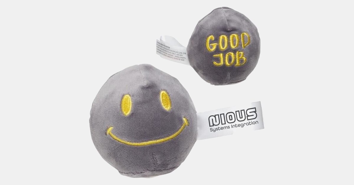 Marketing Stress Buster (TM) -Good Job- with your logo | MiniThrowBalls.com
