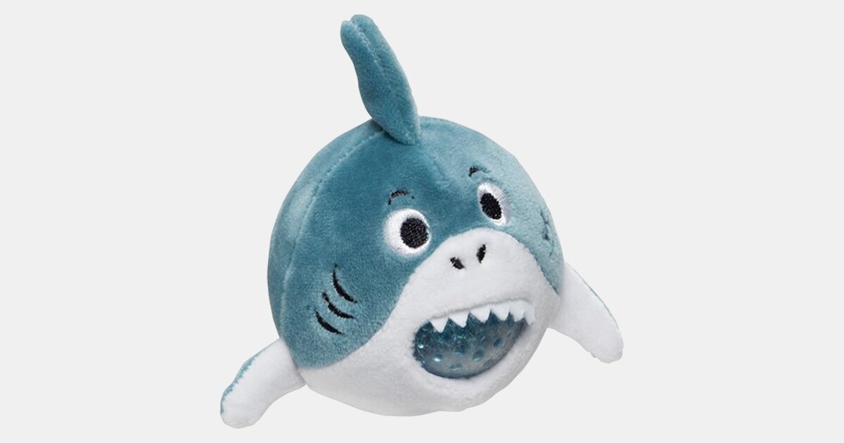 Marketing Stress Buster (TM) Shark with your logo | MiniThrowBalls.com