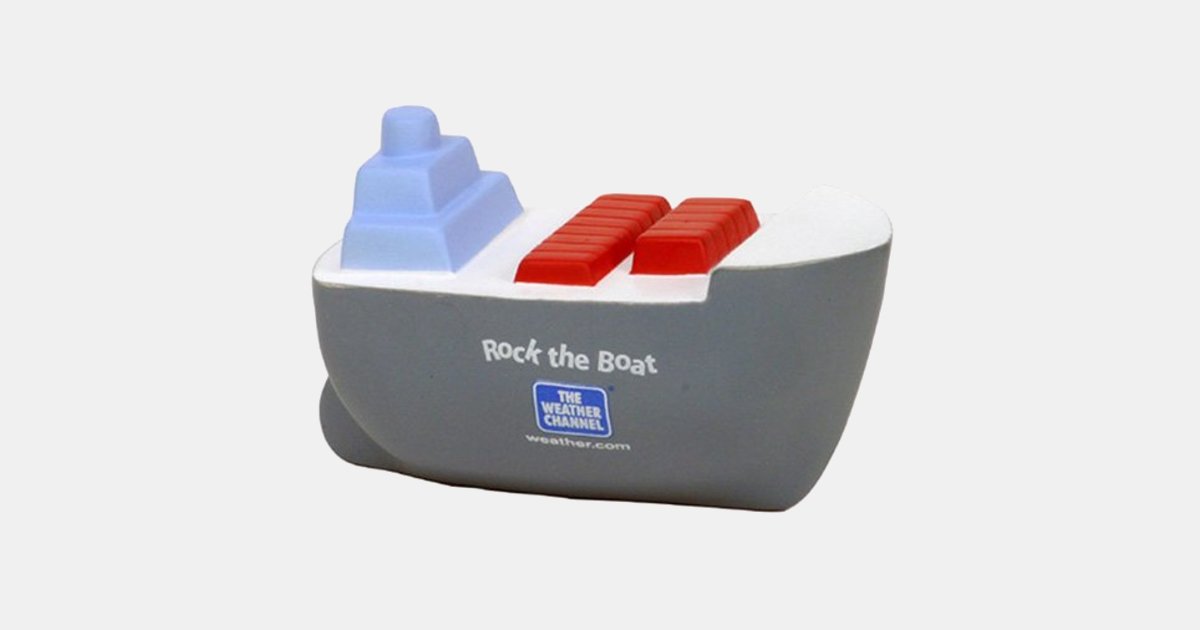 Stress Ball Cargo Boat | MiniThrowBalls.com