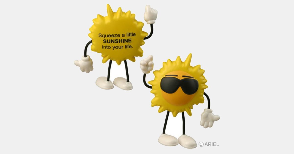 Stress Ball Cool Sun Figure | MiniThrowBalls.com