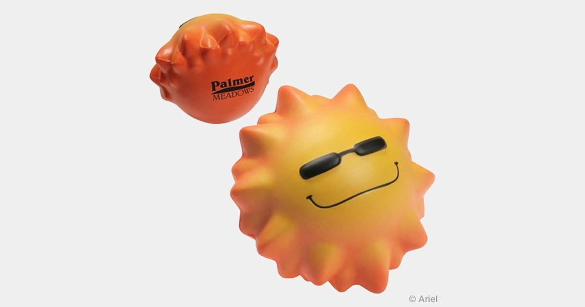 Stress Ball Wobbler - Cool Sun | MiniThrowBalls.com
