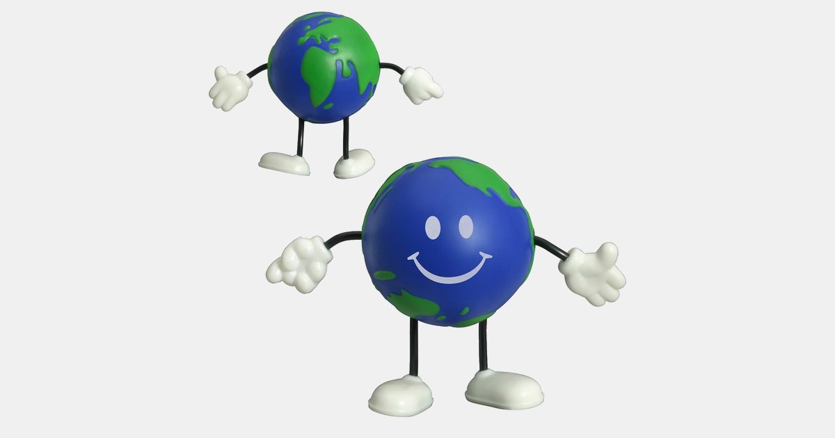 Stress Ball Earthball Figure | MiniThrowBalls.com