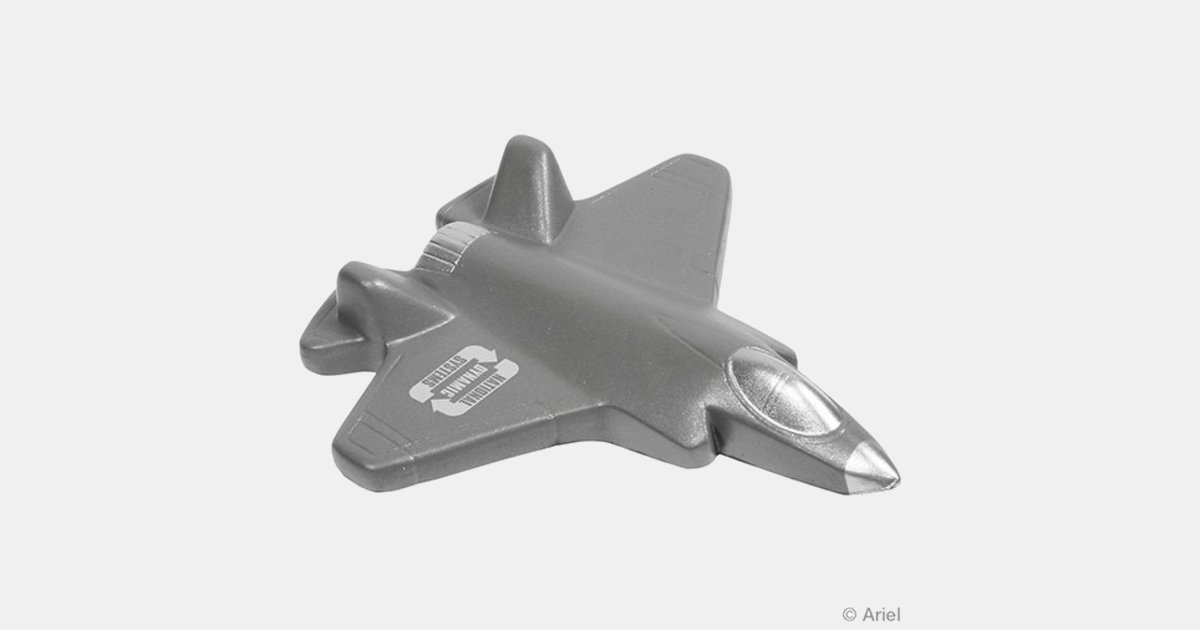 Stress Ball Fighter Jet | MiniThrowBalls.com