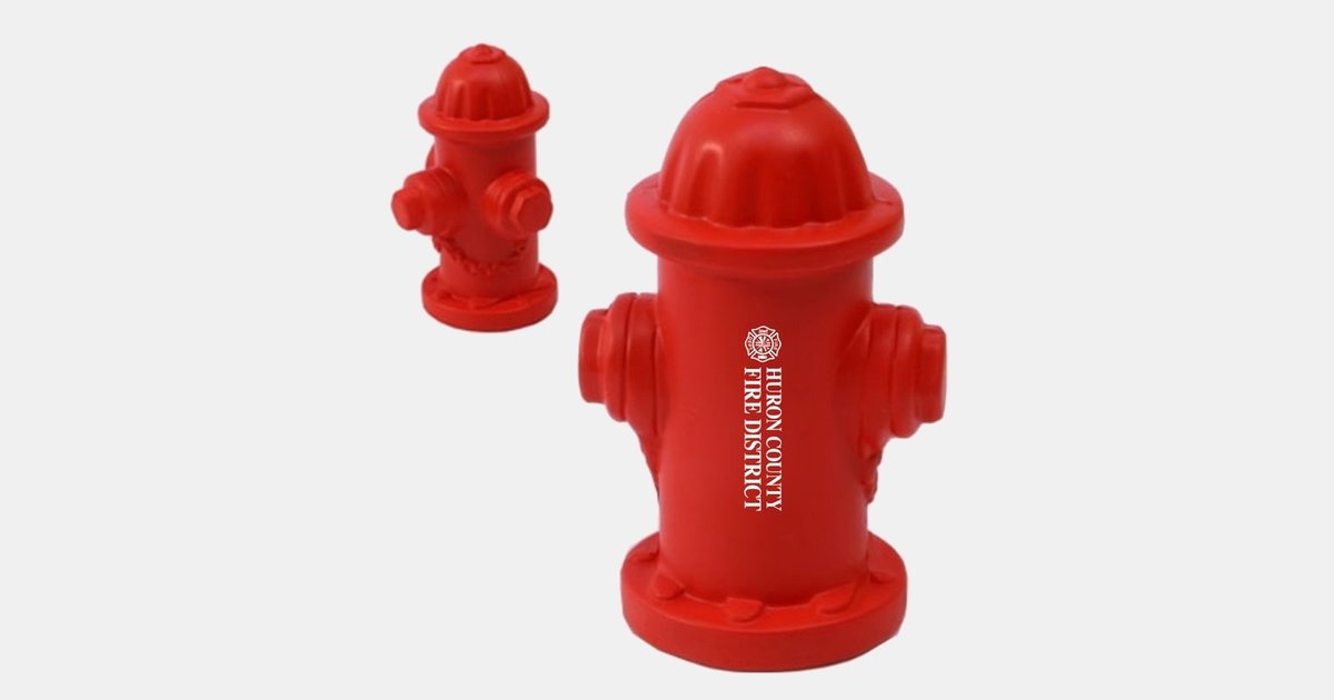 Stress Ball Fire Hydrant | MiniThrowBalls.com