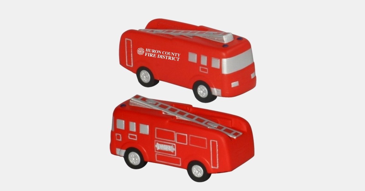 Stress Ball Fire Truck | MiniThrowBalls.com