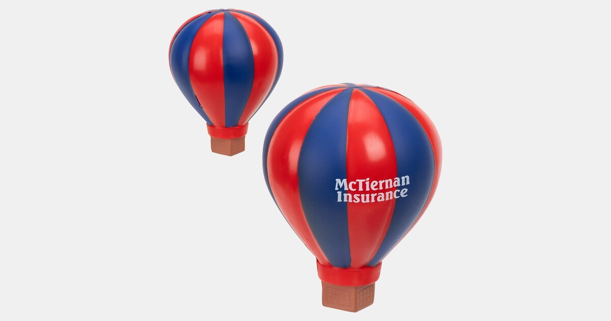 Stress Ball Hot Air Balloon | MiniThrowBalls.com