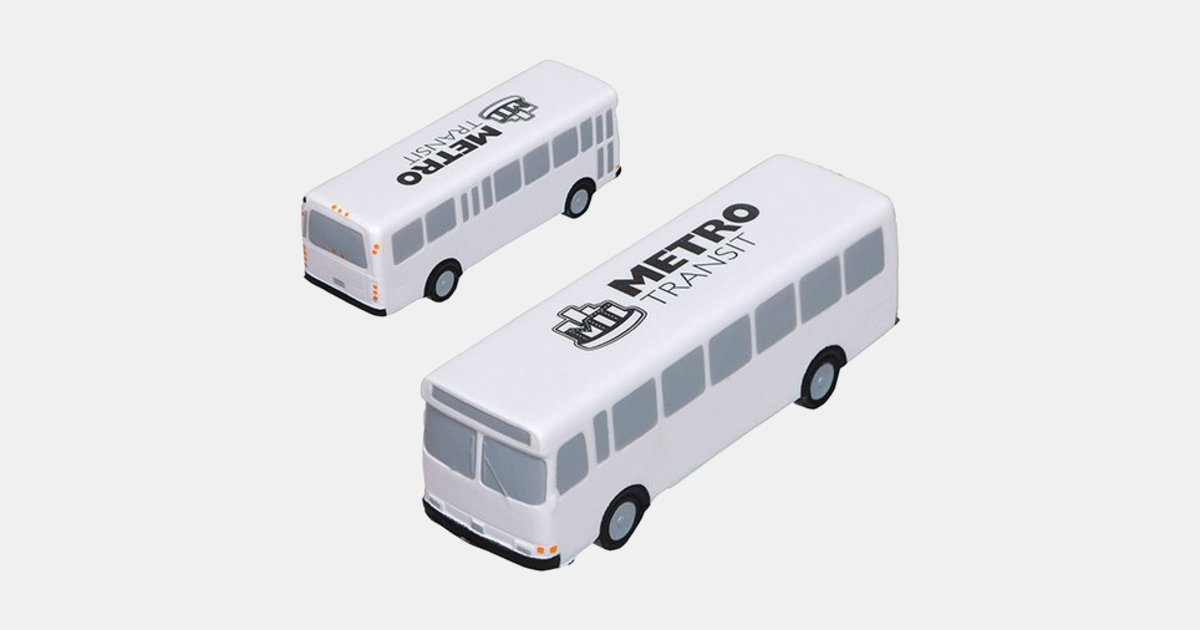 Stress Ball Metro Bus | MiniThrowBalls.com