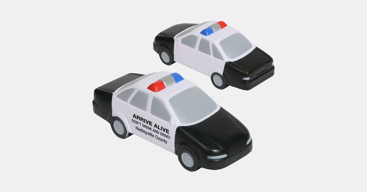 Stress Ball Police Car | MiniThrowBalls.com