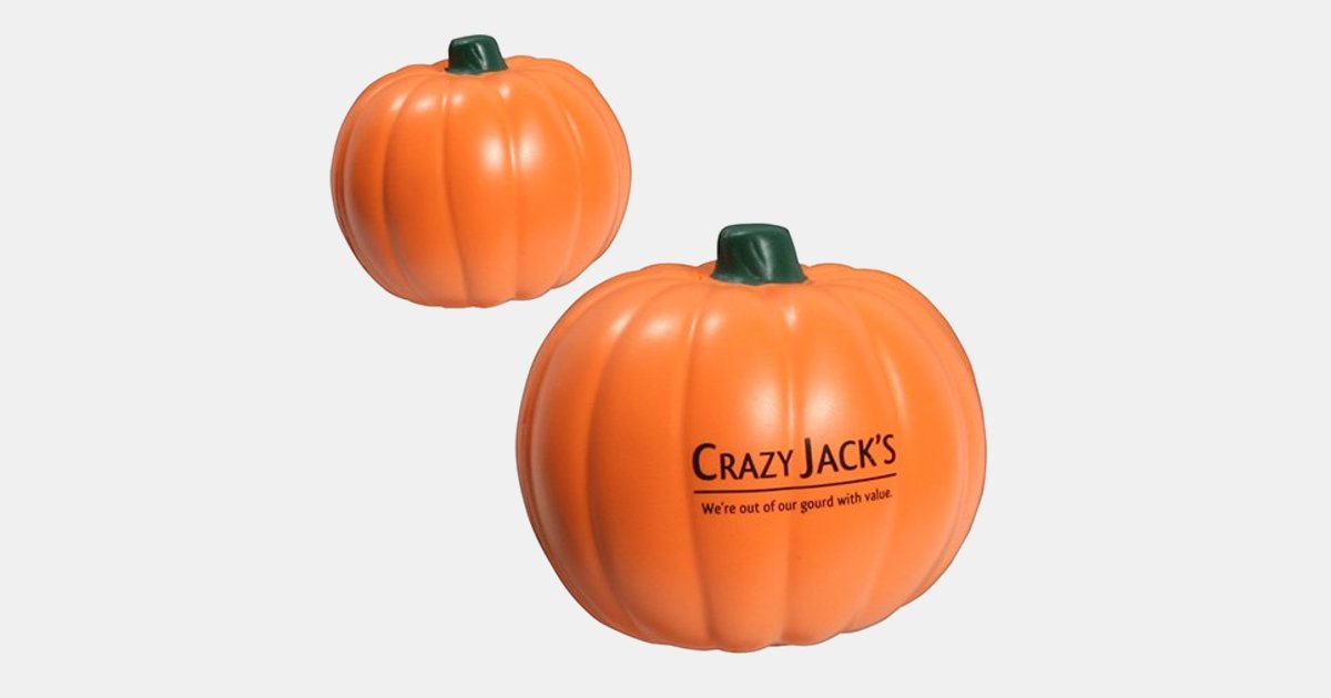 Stress Ball Pumpkin | MiniThrowBalls.com