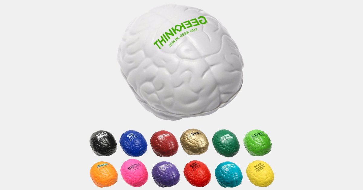 Stress Ball Brain | MiniThrowBalls.com