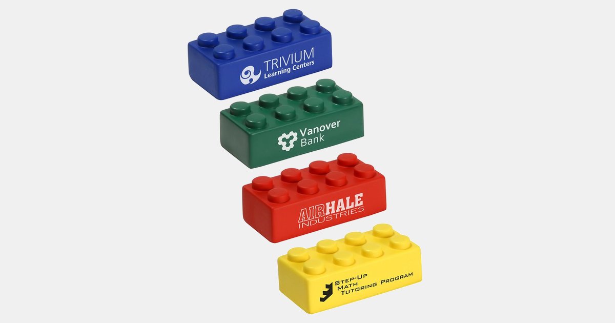 Stress Ball Building Block Individual Piece | MiniThrowBalls.com