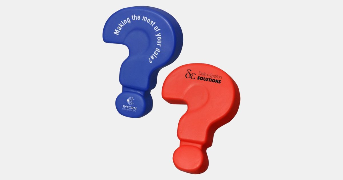 Stress Ball Question Mark | MiniThrowBalls.com