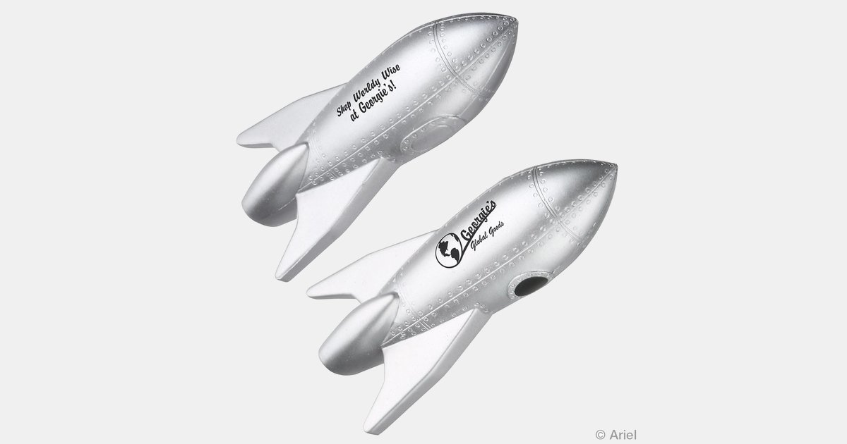 Stress Ball Rocket | MiniThrowBalls.com