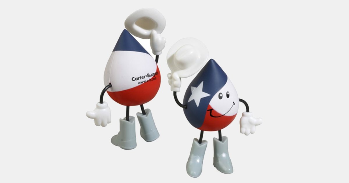 Stress Ball Texas Figure | MiniThrowBalls.com