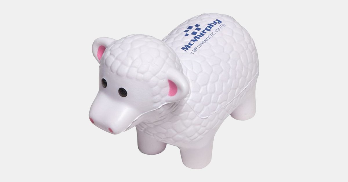 Stress Ball Sheep | MiniThrowBalls.com
