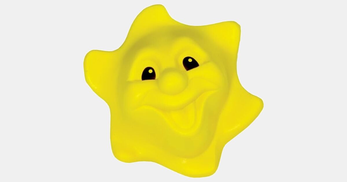 Sunny the Sunshine Stress Reliever with your logo | MiniThrowBalls.com