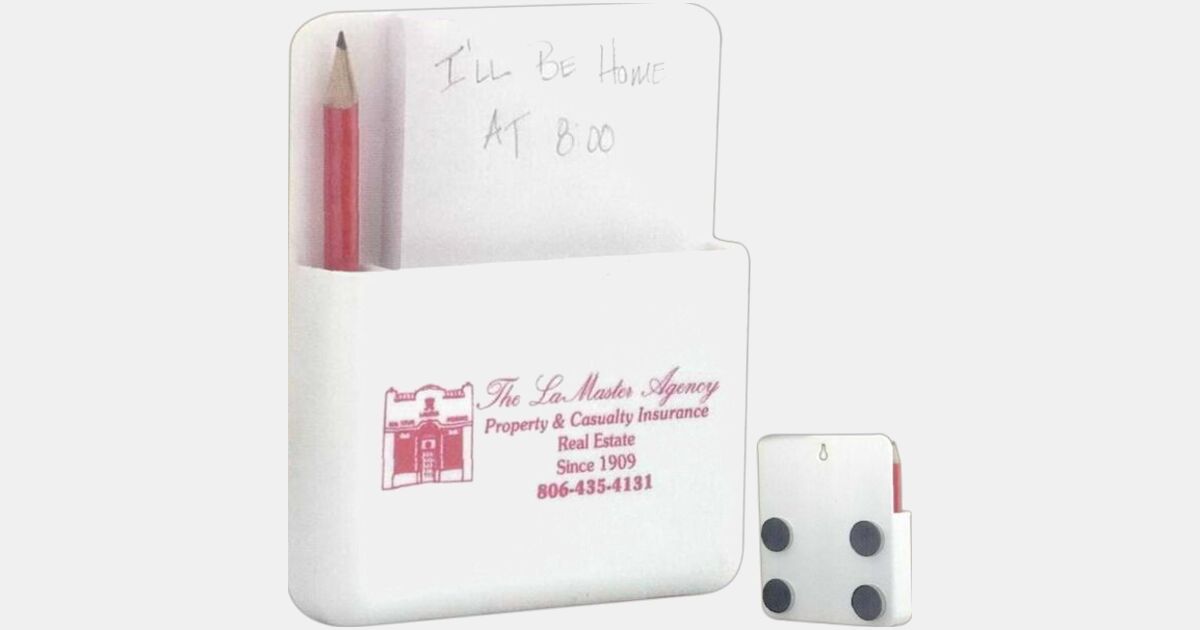 Super Magnetic Memo Holder with your logo | MiniThrowBalls.com