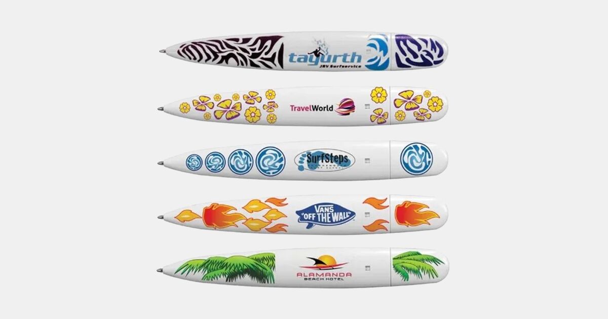 Custom Imprinted Surfboard Pen, Full Color with your logo ...