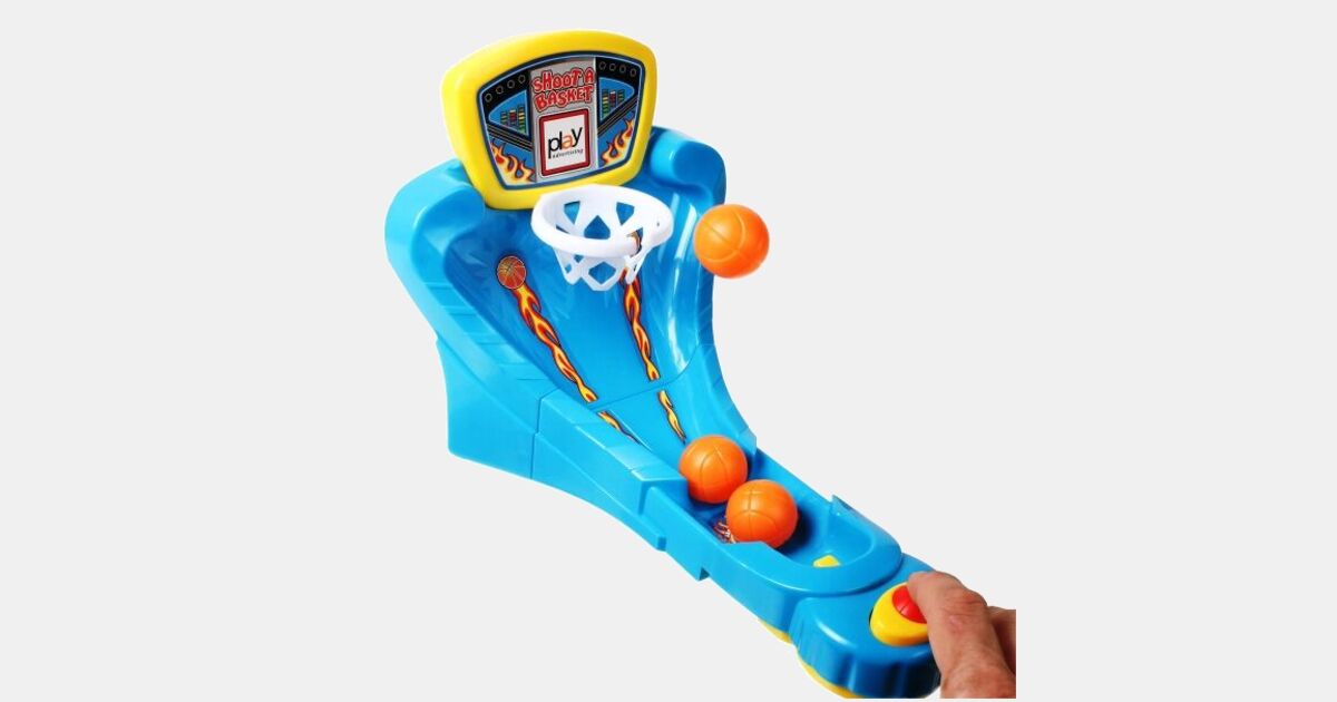 Table Top Basketball Game with your logo | MiniThrowBalls.com