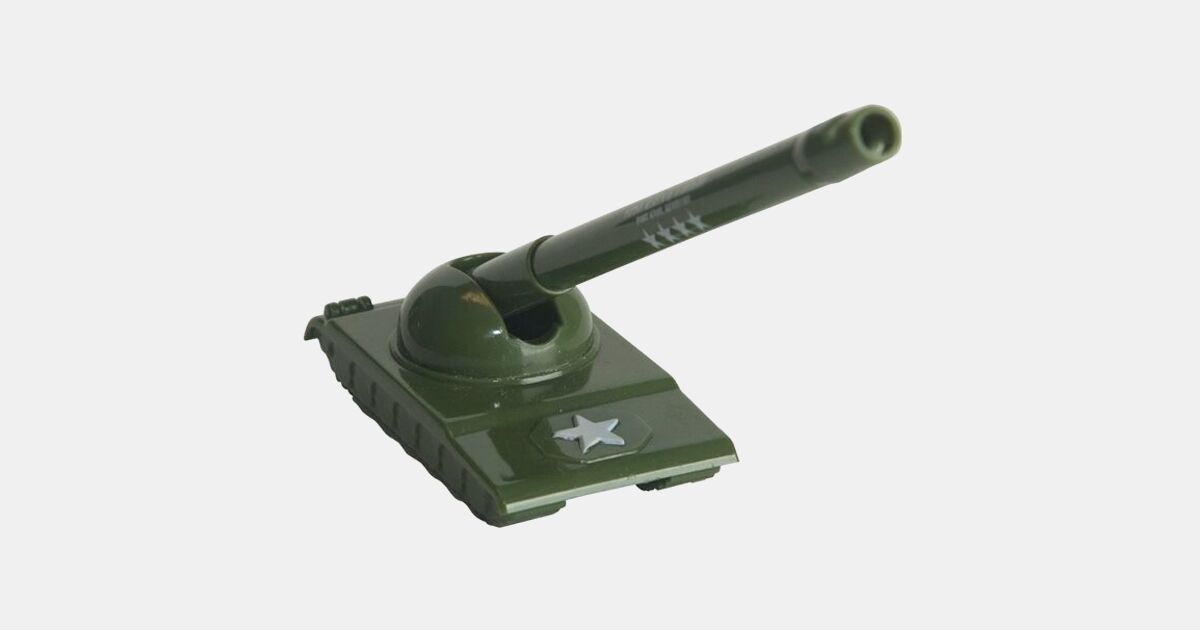 Tank Ballpoint Pen with your logo | MiniThrowBalls.com