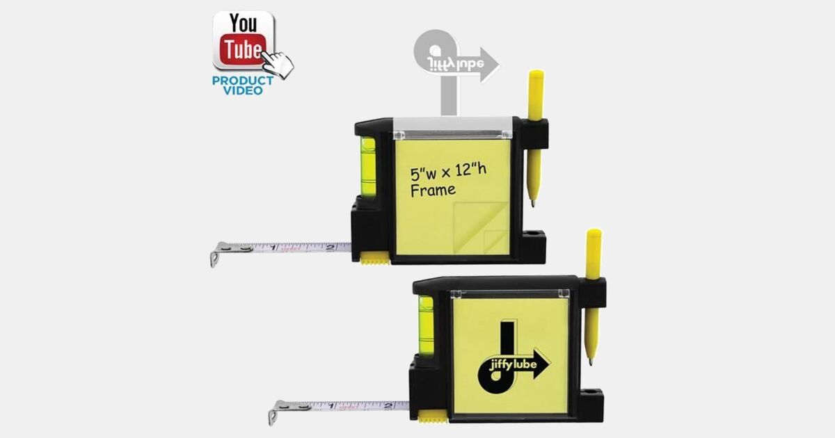 The All-In-One Tape Measure with your logo | MiniThrowBalls.com